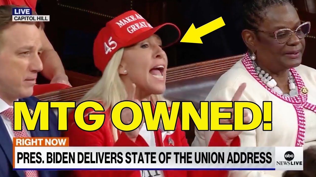 Marjorie Taylor Greene HECKLES Biden at SOTU — and it BACKFIRES! - YouTube