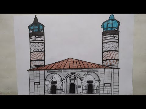 Rəsm - Şuşa Məscidi Necə Çəkilir