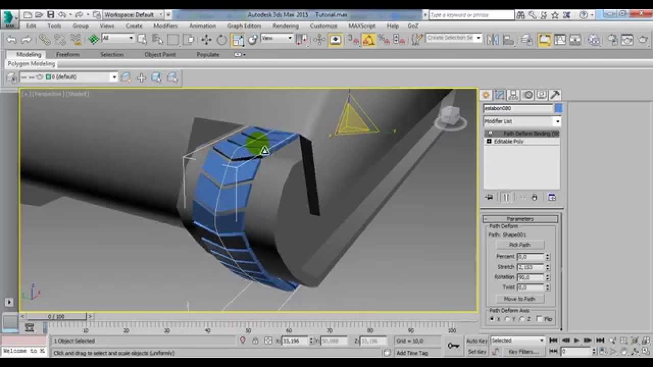 Tutorial Crear ruedas de tanque con Path Deform en 3ds Max - YouTube