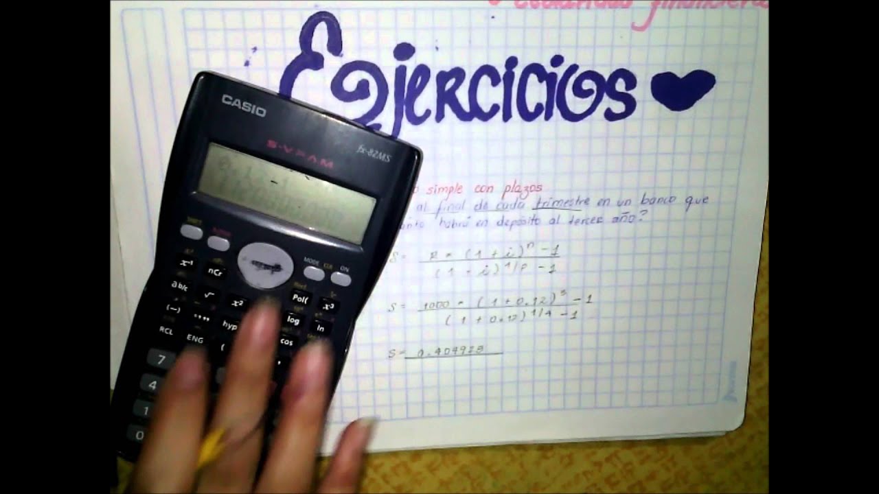 Anualidades vencidas, formula de monto simple - YouTube