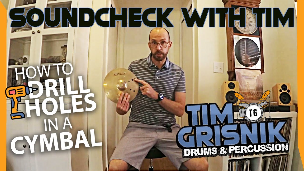 HOW TO DRILL HOLES IN A CYMBAL (DIY Tutorial) - YouTube