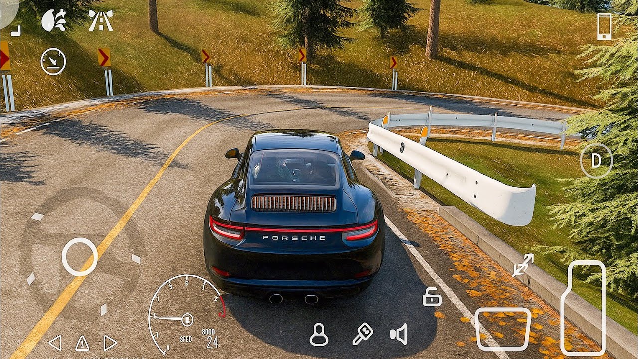 Realistic Porsche Driving Simulation on Mountain Roads – Ultra HD ...