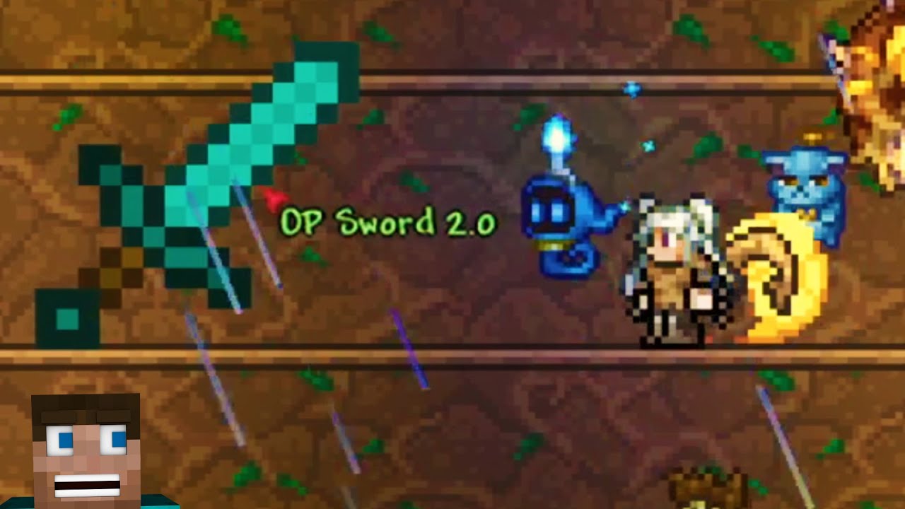 I STOLE Minecraft Steve's Diamond Sword in TERRARIA and THIS HAPPENED ...