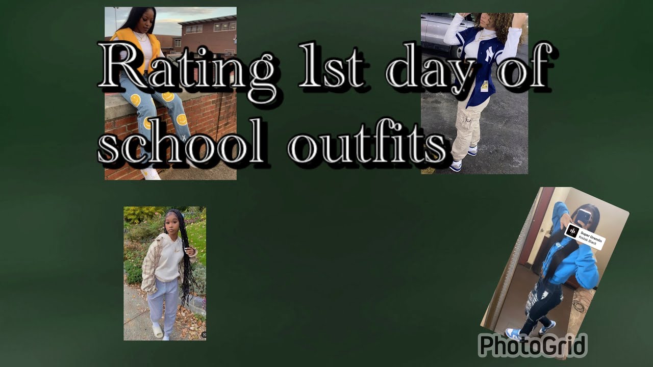 Rating 1st day of school outfits| Olive Mae - YouTube