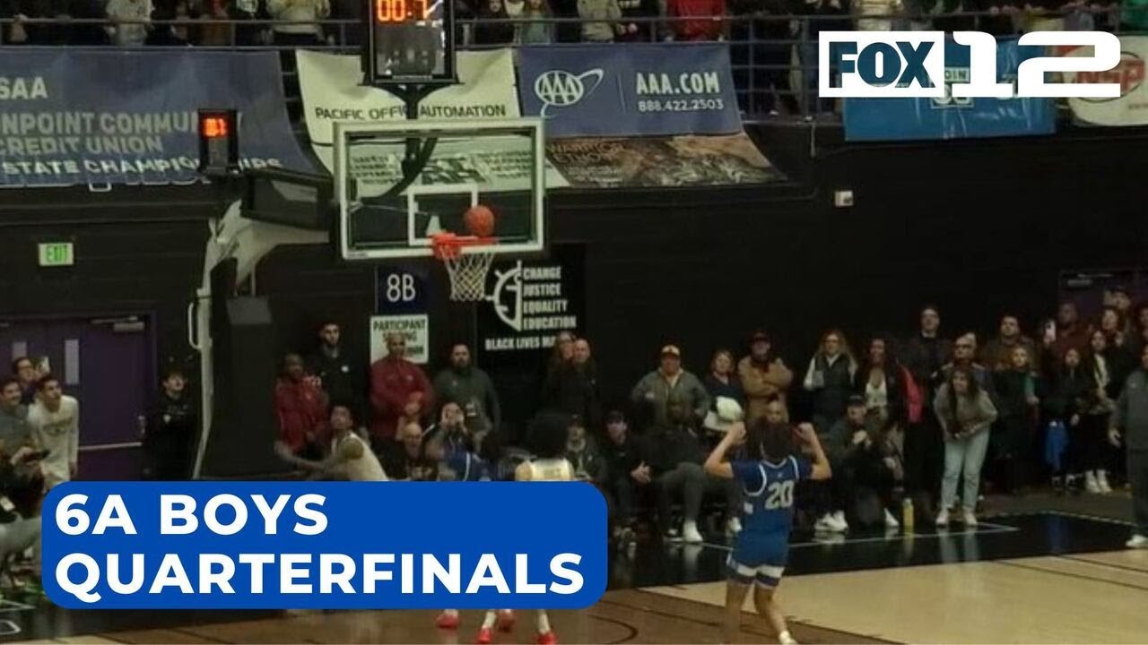 OSAA 6A boys high school basketball state quarterfinals - YouTube