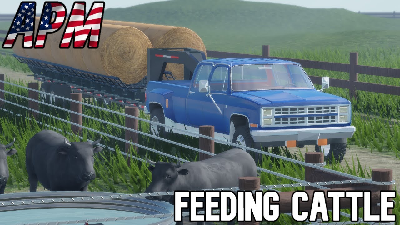 Feeding Cattle | Roblox American Plains Mudding - YouTube