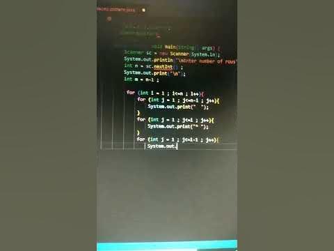 Diamond pattern using Java in vs code | code with harsh - YouTube