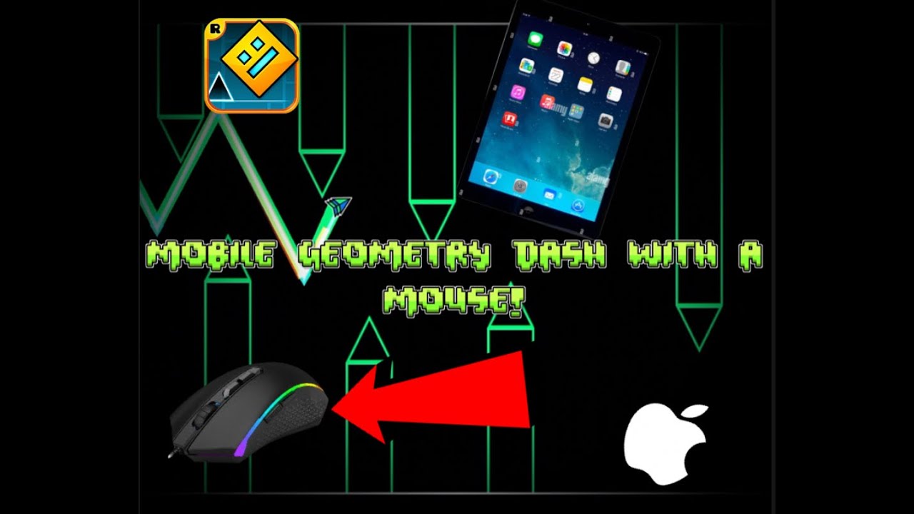 Mobile Player Plays Wave Challenge With A Mouse! | Geometry Dash - YouTube