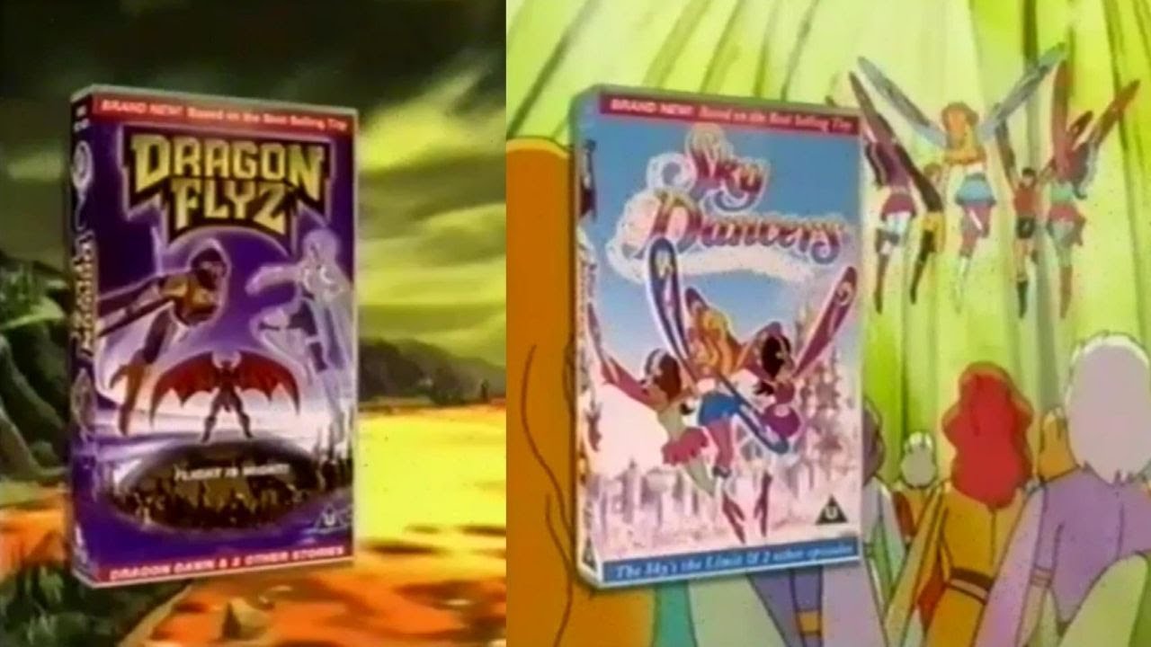 Sky Dancers & Dragon Flyz UK VHS Advertisement | Cartoon Home Video ...