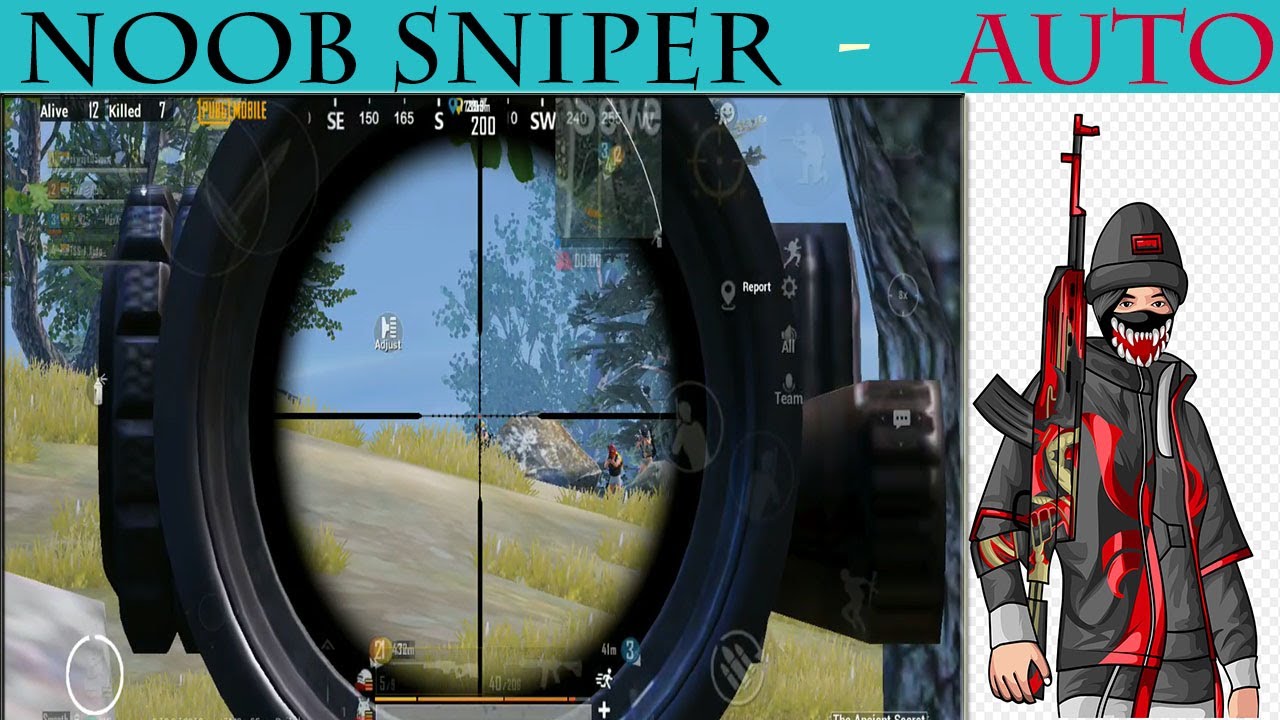SNIPING LIKE BOT|NOOB LOBBY|PUBG MOBILE GAMEPLAY|JOBLESS GAMER AUTO ...