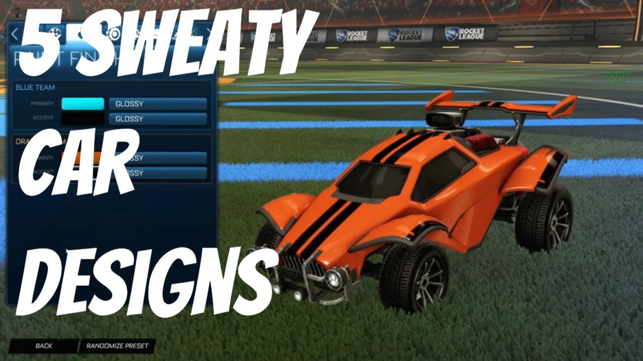 5 sweaty rocket league car designs - YouTube