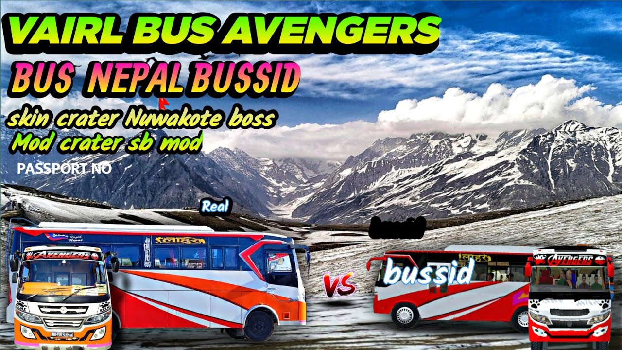 BUSSID Skin+mod Viral Bus Avengers bus Nepal download skin 😍 - YouTube