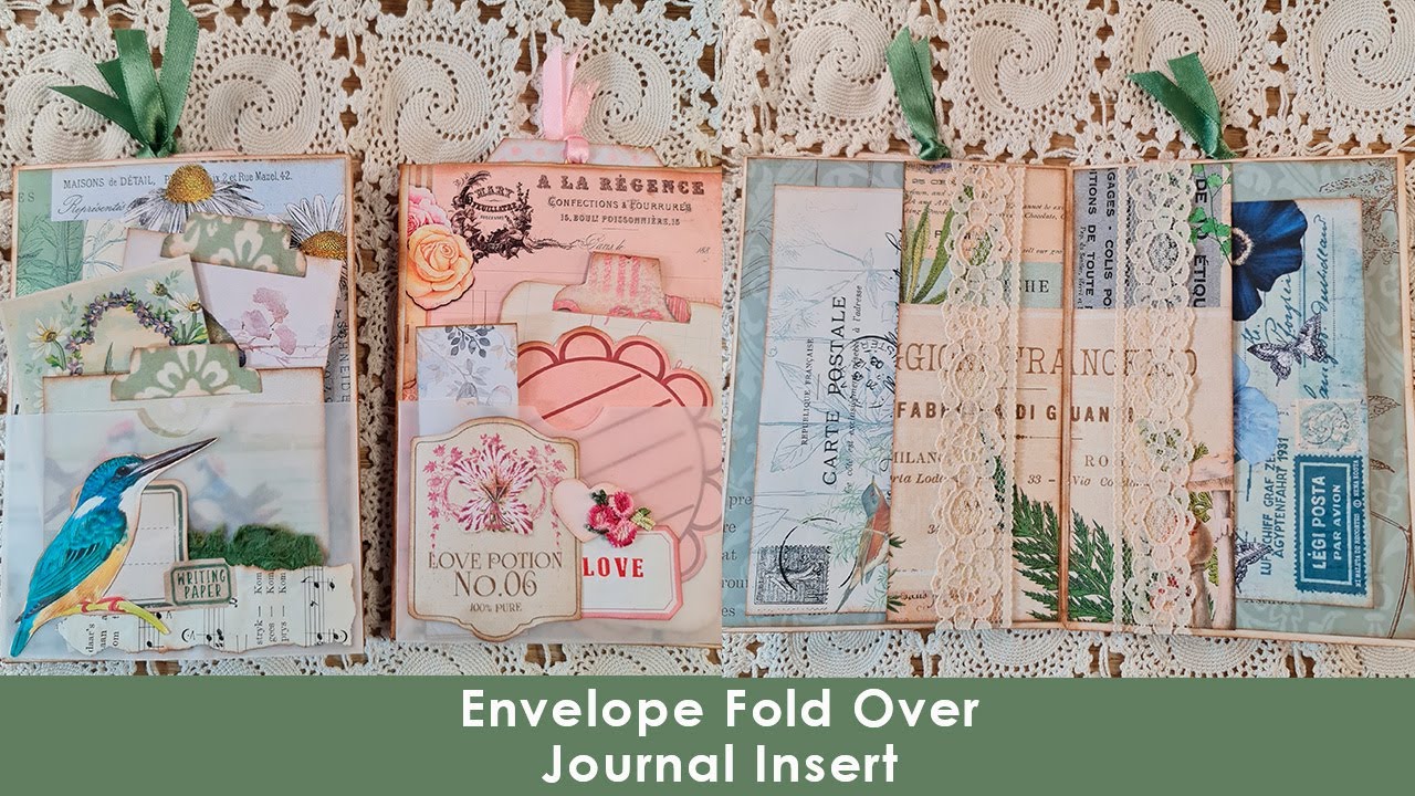 Envelope Fold Over: Journal Insert | PROCESS VIDEO START to FINISH ...