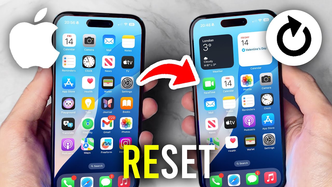 How To Reset Home Screen Layout On iPhone - Full Guide - YouTube