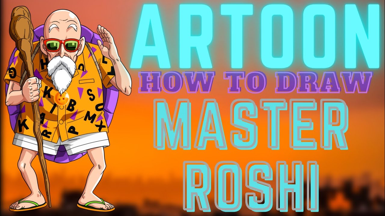 How to draw Master Roshi - YouTube