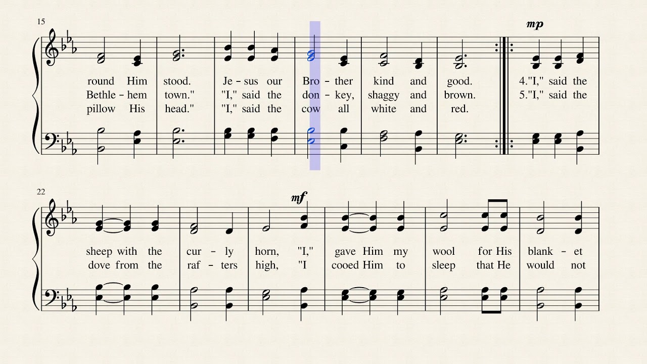 The Friendly Beasts by Traditional English Carol - YouTube