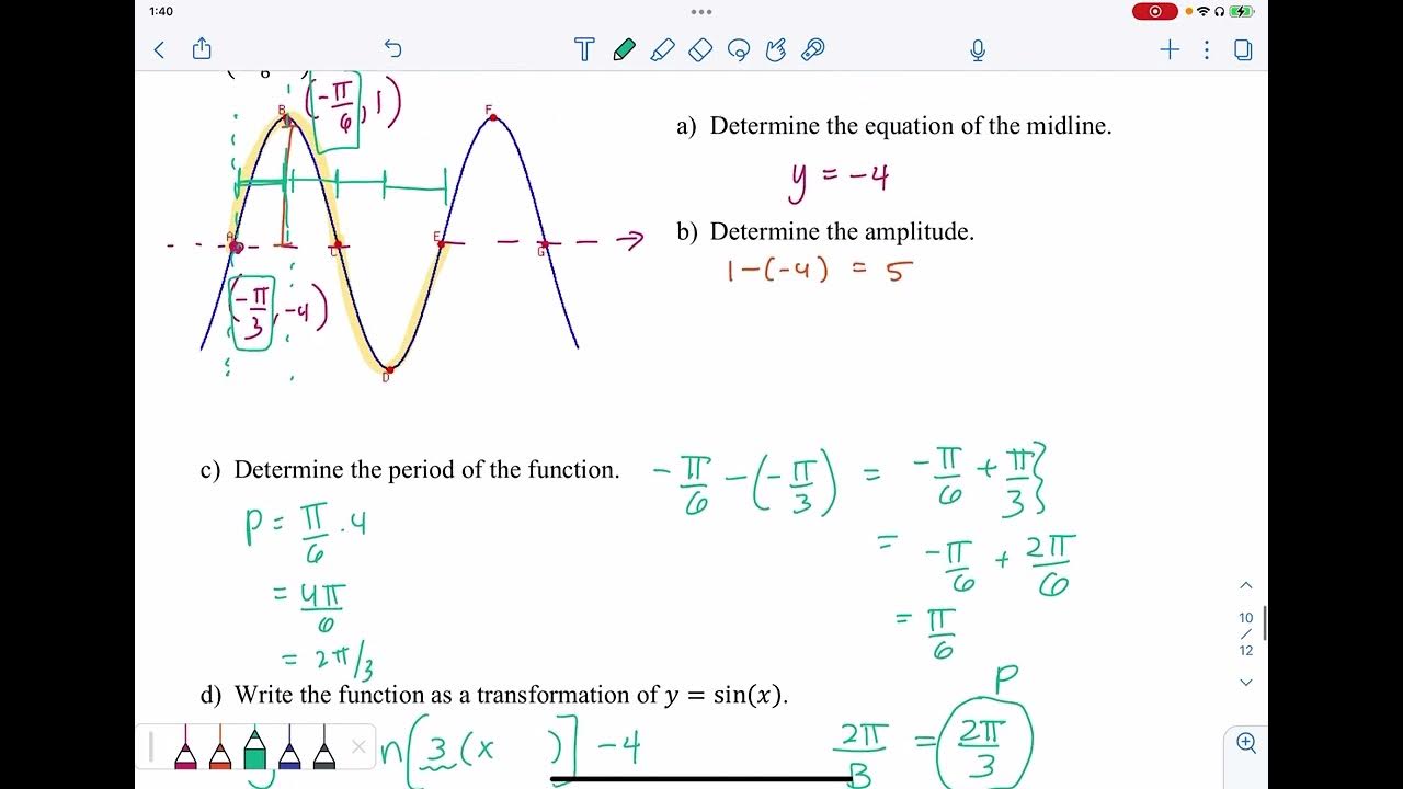 MTH 112 Find the Equation From Given Points - First Example - YouTube