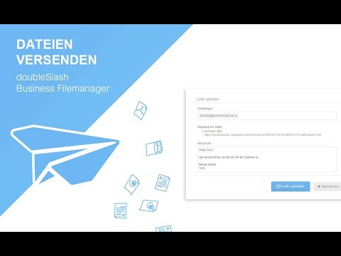 doubleSlash Business Filemanager Dateien versenden - YouTube