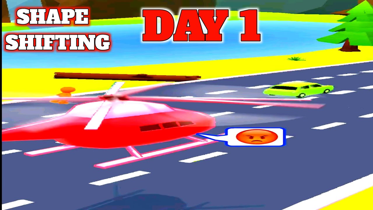 SHAPE SHIFTING FUNNY GAME 😅 || SHAPE SHIFTING RELAXING GAME || SHIFTING ...