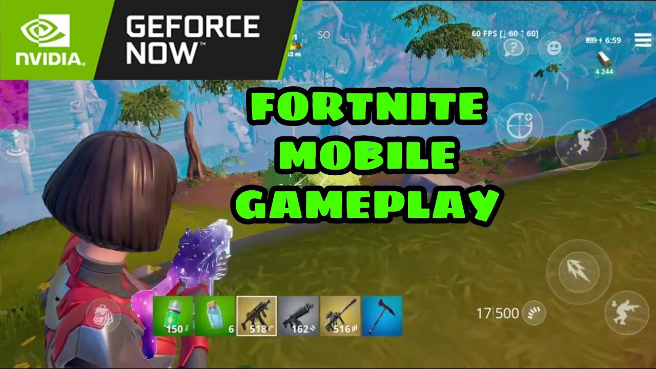 FORTNITE MOBILE GEFORCE NOW | Gameplay 60 FPS | 10 Kills Victory Royale ...