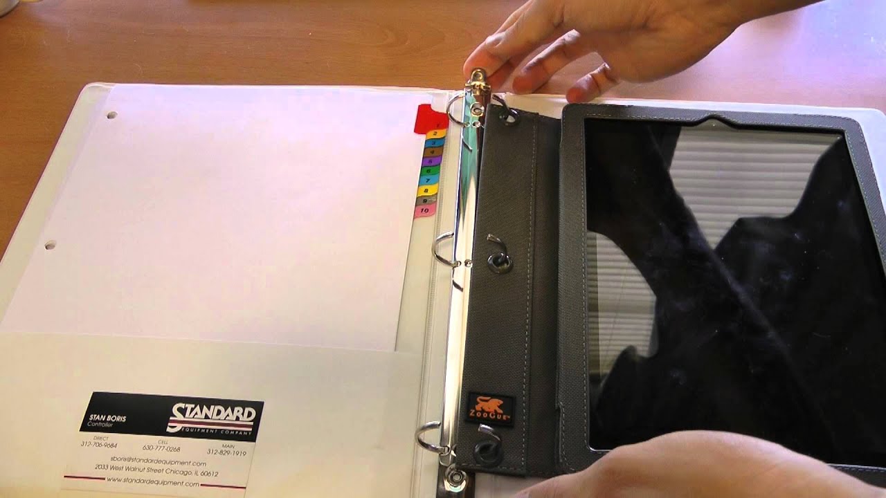 Review: ZooGue BinderPad for iPad 2 - Perfect for Students! - YouTube