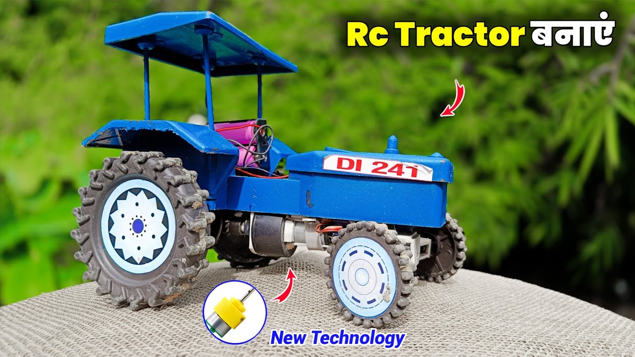How to make RC tractor at home,Rc Tractor Kaise banaen, homemade RC ...