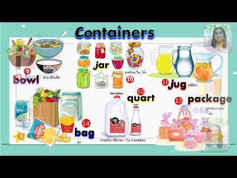 A piece of cake : การใช้ Container และ Collective and Partitive noun - YouTube