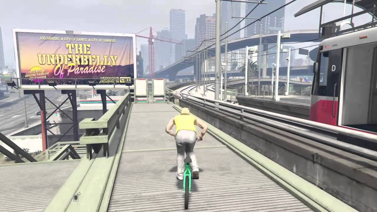 GTA 5 Online BMX Tricks 2 Stunts 7 - YouTube