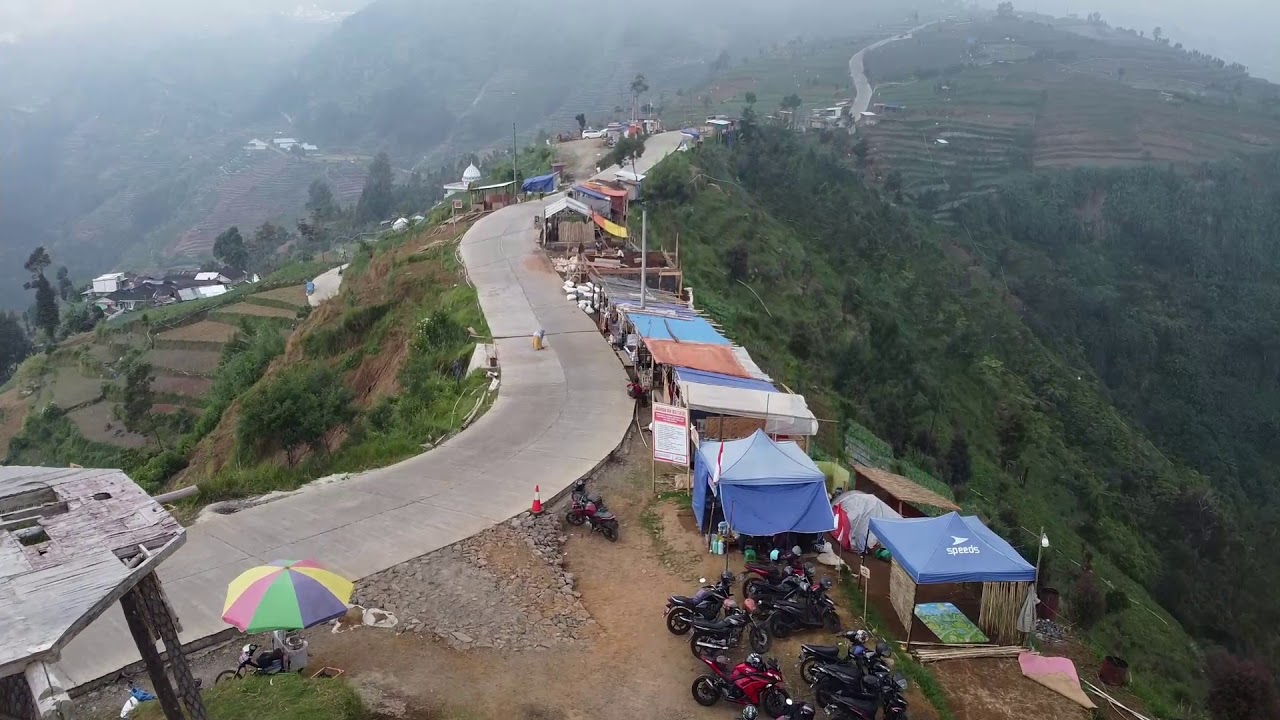 DRONE FOOTAGE AT DIENG PLATEAU .... BEAUTIFUL VIEW - YouTube