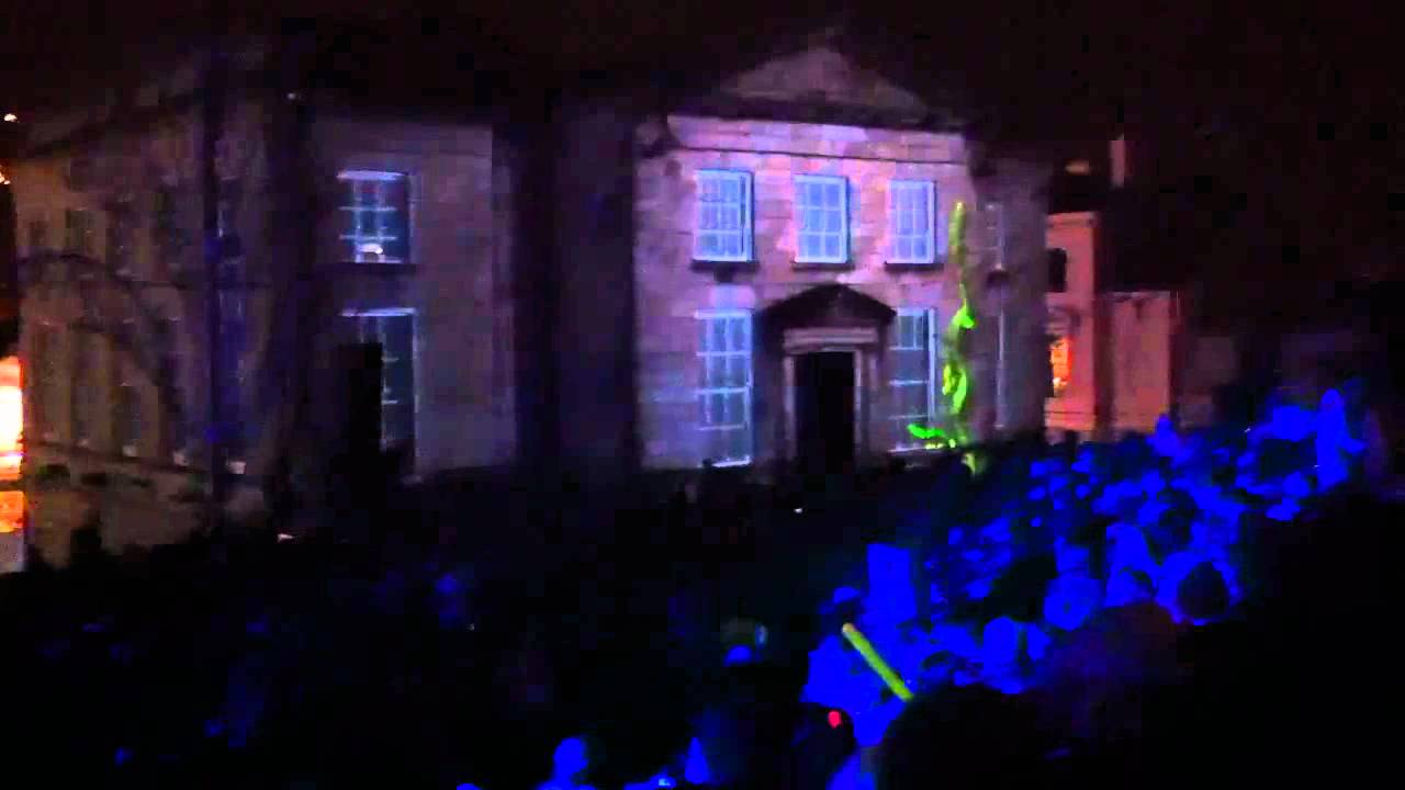 Armagh georgian's day light show - YouTube