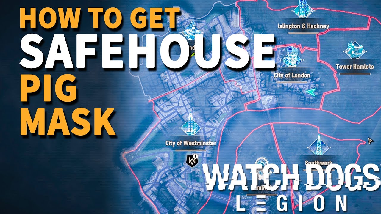 Safehouse Pig Mask Watch Dogs Legion (Winston Pig Mask) - YouTube