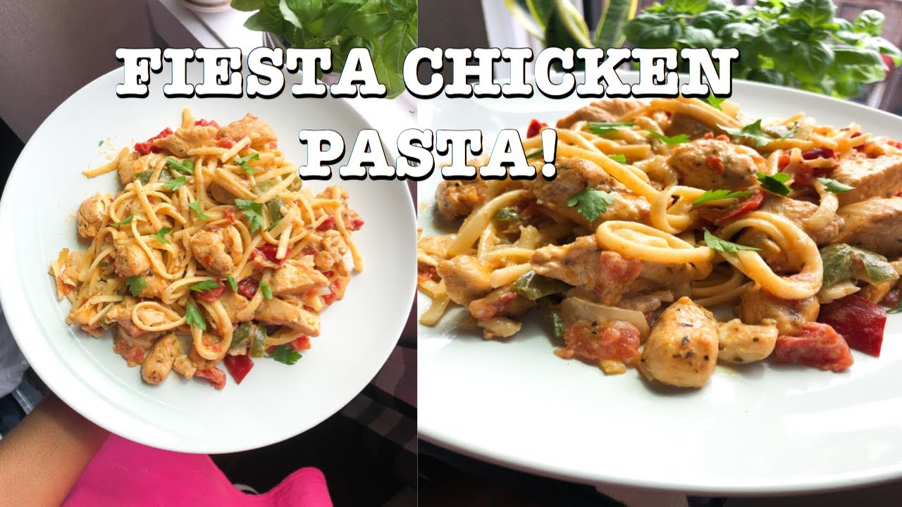 FIESTA CHICKEN PASTA RECIPE! - YouTube
