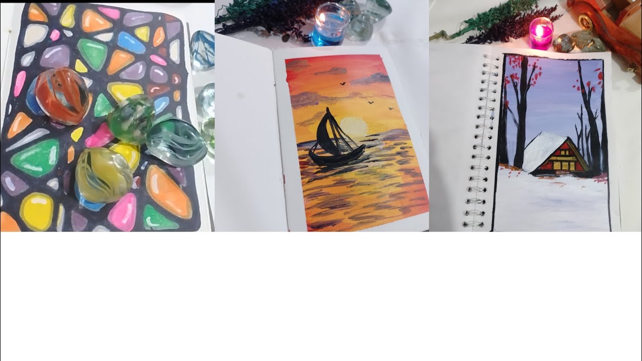 Three Simple and Easy Art Work - YouTube