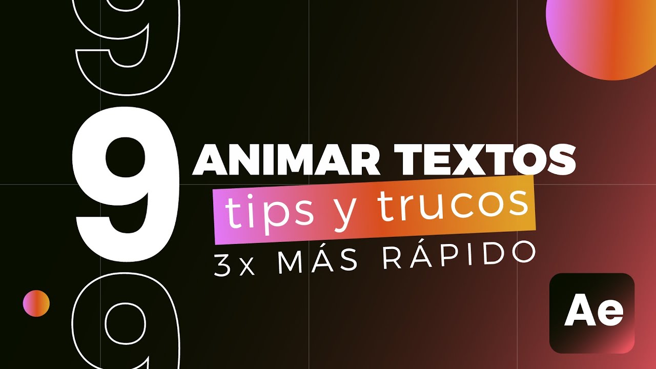 9 Trucos Fáciles para Animar Textos como un PRO en After Effects - YouTube
