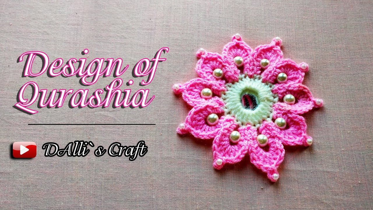 Design Of qurashia | Crochet design | Hand Embroidery | Mirror work ...