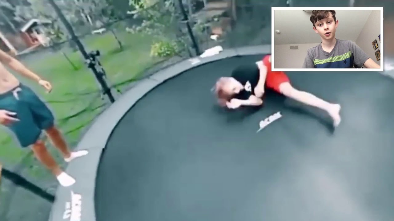 REACTING TO THE WORST TRAMPOLINE FAILS OF ALL TIME (BROKEN BONES ...