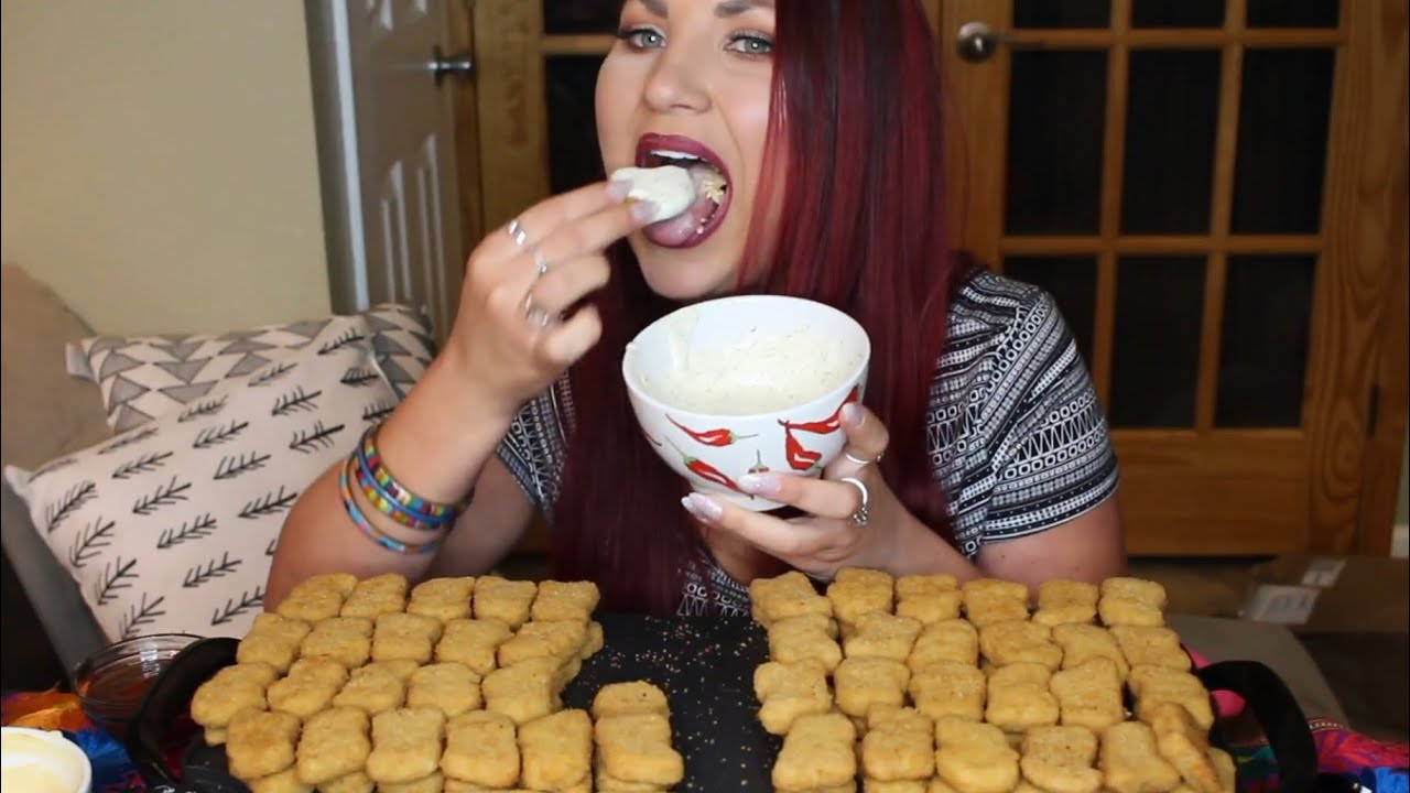 100 NOT MCDONALD'S CHICKEN NUGGET CHALLENGE *BURPING* WARNING - YouTube