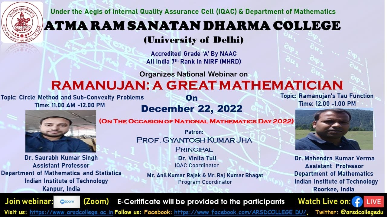 Home 2 – Atma Ram Sanatan Dharma College