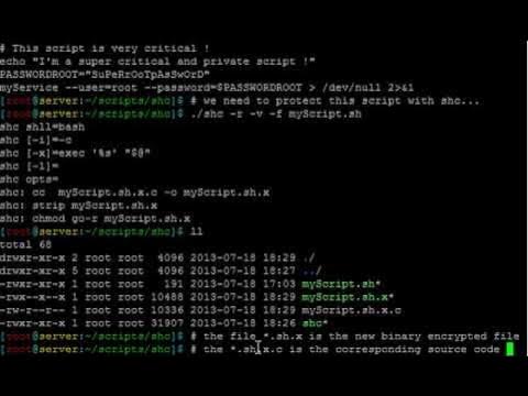UnSHc - decrypt shc *.sh.x bash script - YouTube