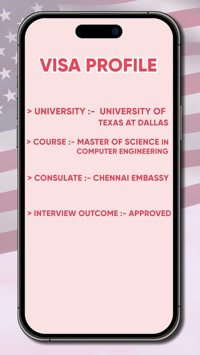 USA F1 visa | Masters in Computer Engineering from University of Texas at Dallas - June 2023 # ...