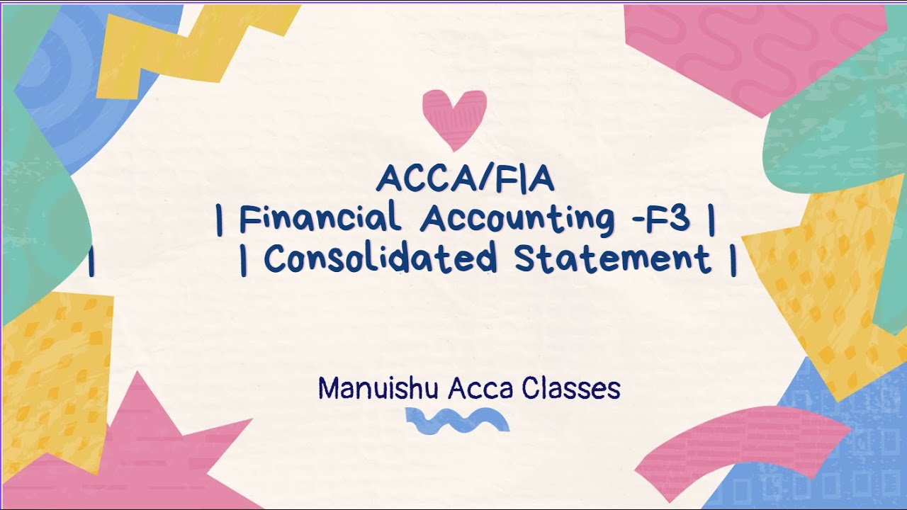 ACCA/FIA | Financial Accounting -F3 | Kaplan Kit | Consolidated ...