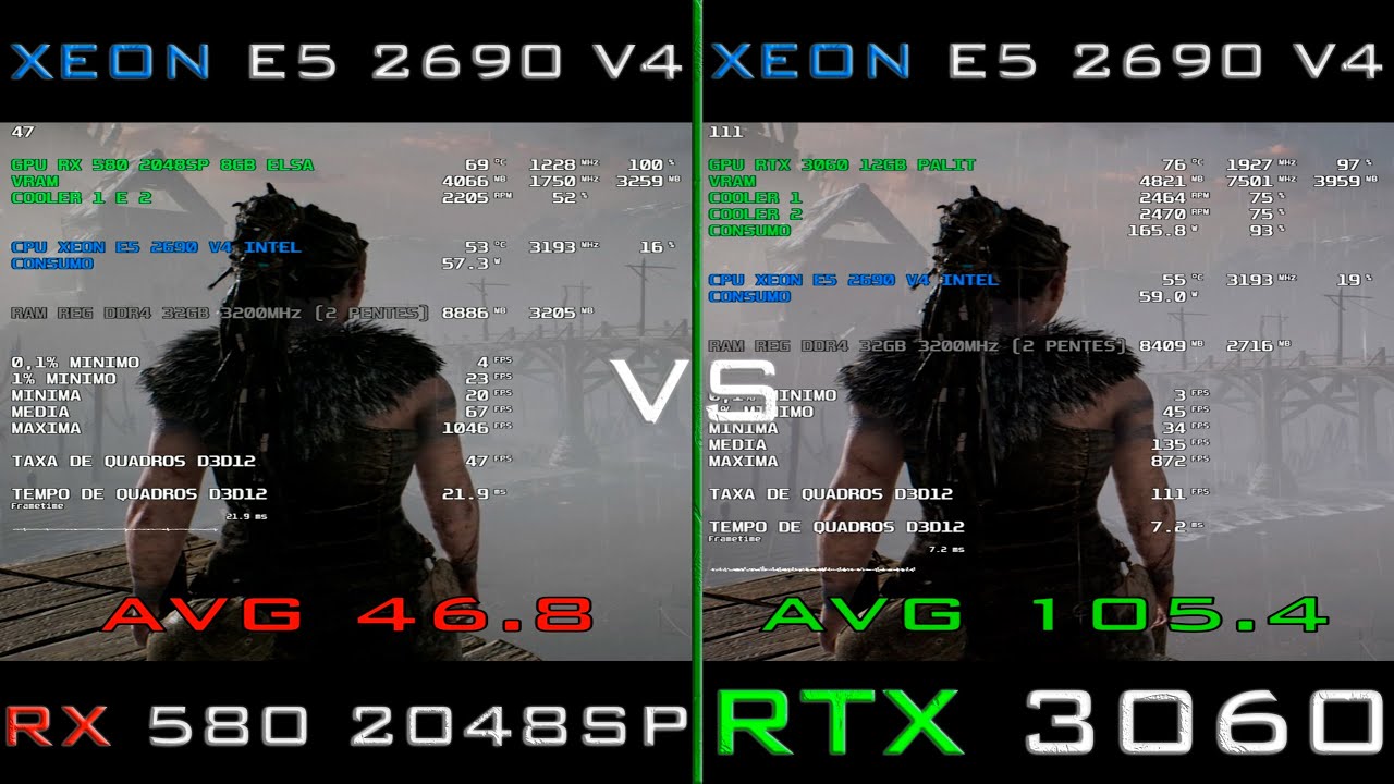 RX 580 2048SP 8GB VS RTX 3060 12GB - YouTube