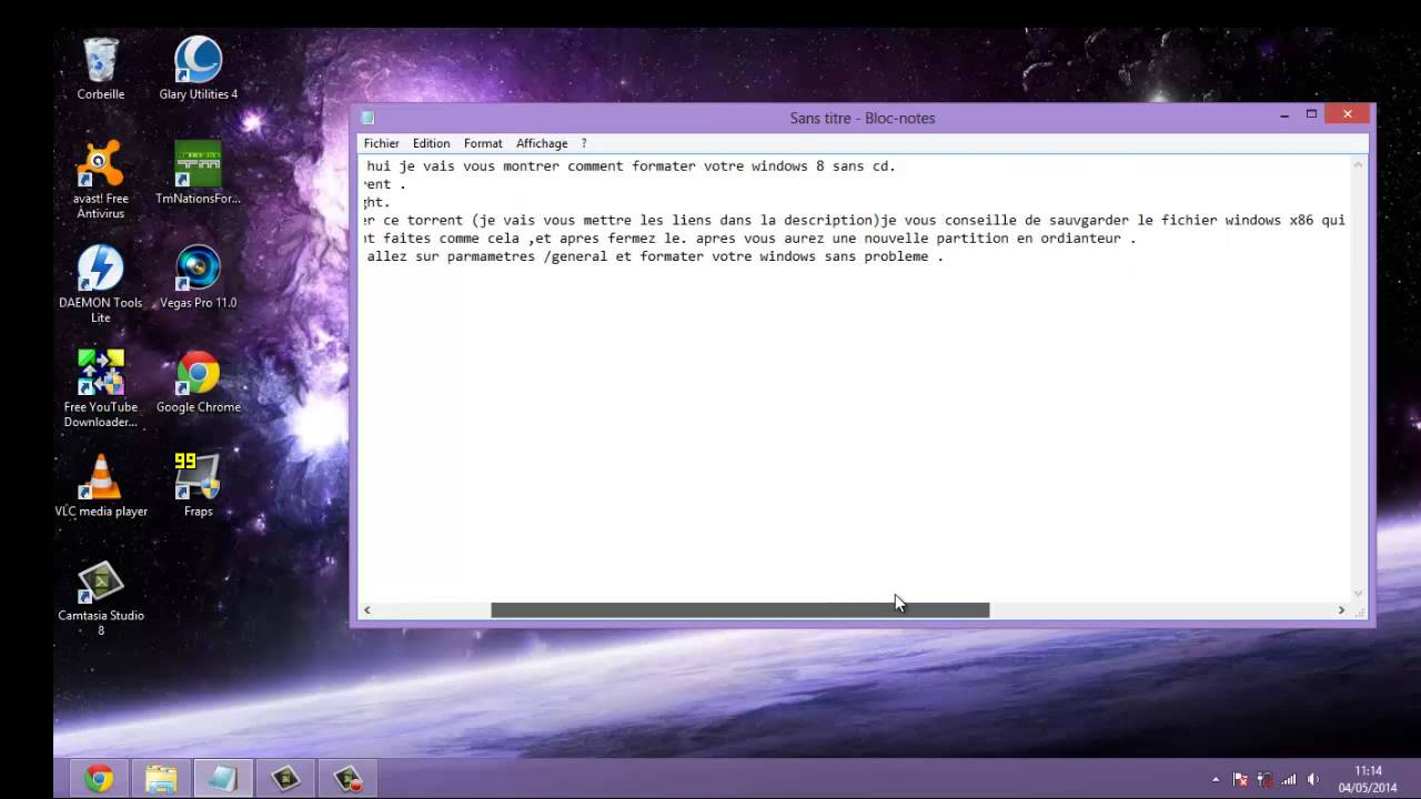 formater windows 8 sans cd - YouTube