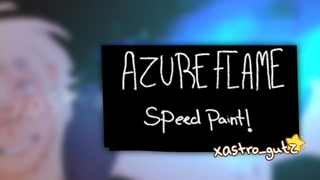 AZURE FLAME ?! (Hero battlegrounds) : Speedpaint ! - YouTube
