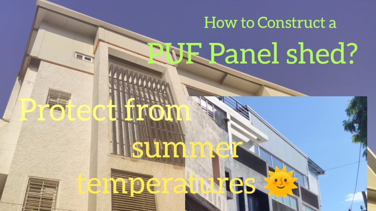 How to construct a Puf panel shed? Complete protection from summer! # ...