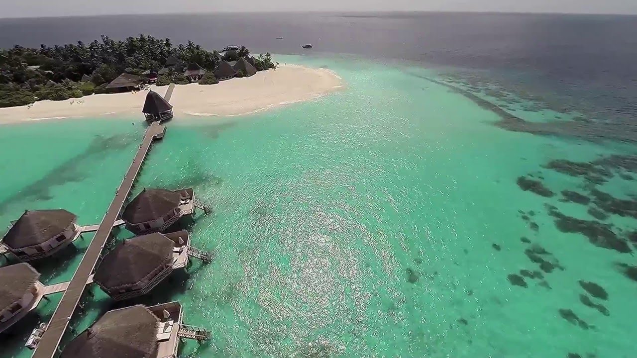 ANGAGA ISLAND RESORT MALDIVES DRONE FLY BEST - YouTube