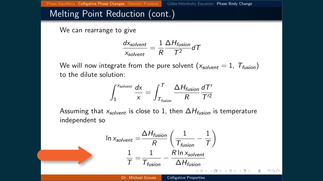 Lecture 10 (3 of 4) - Freezing Point Depression - YouTube