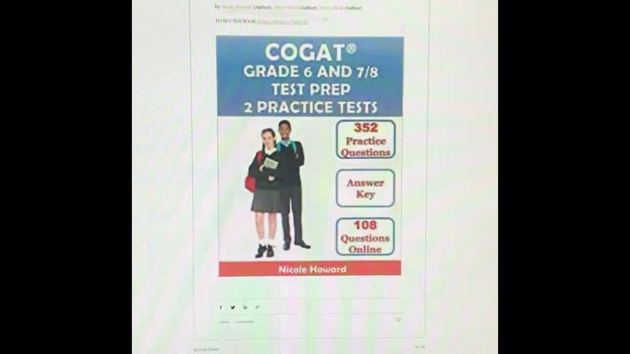 GRADE 6 AND 7/8 TEST PREP - YouTube