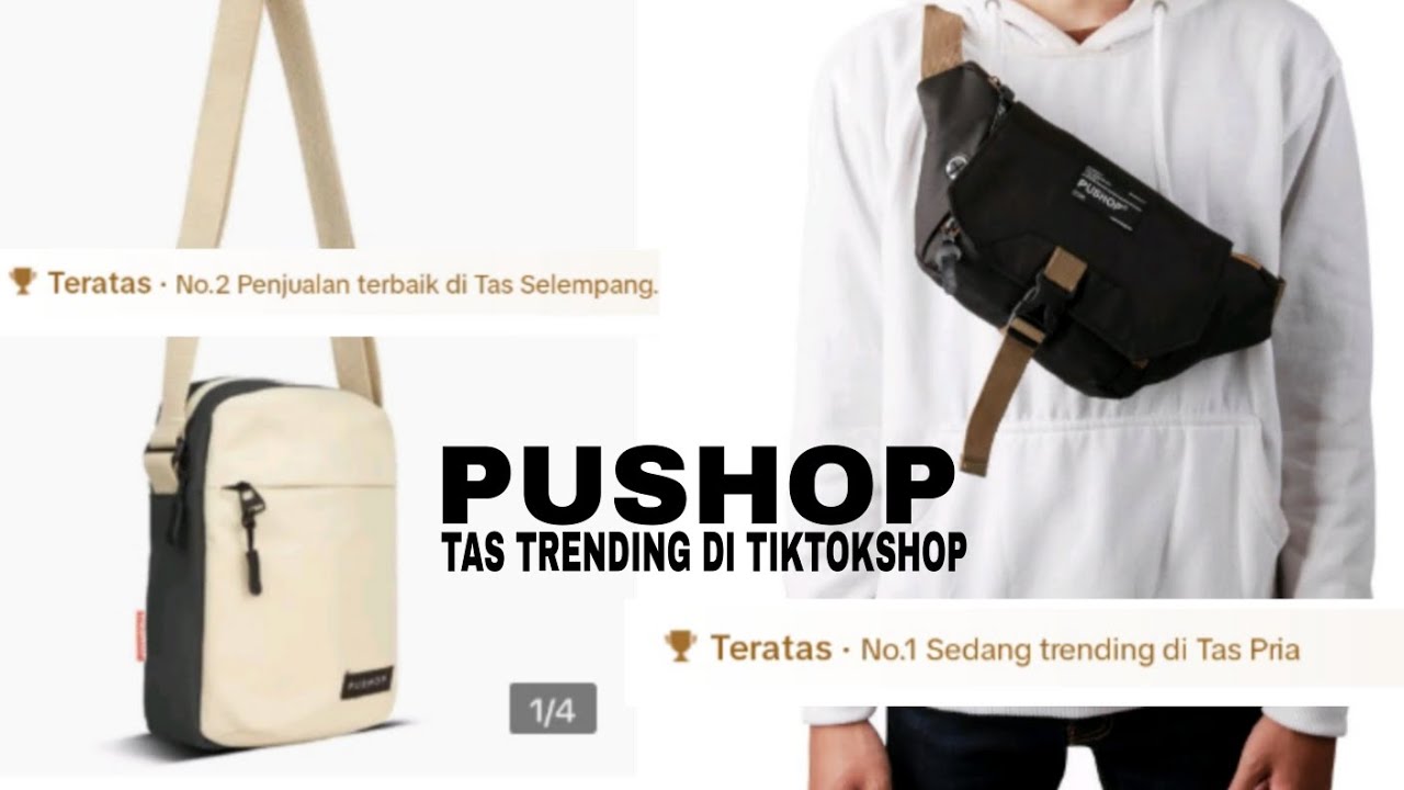 PUSHOP TAS SELEMPANG UNBOXING BARANG TIKTOKSHOP - YouTube