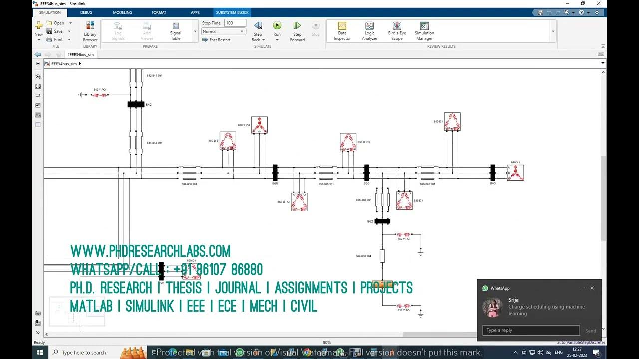 IEEE 34 BUS MATLAB SIMULINK SIMULATION PROJECT - MATLAB SIMULINK PROJECTS - YouTube